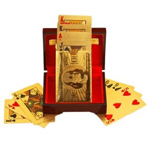 24 carat gold plated card | Gold plated playing cards | 24k gold plated ...